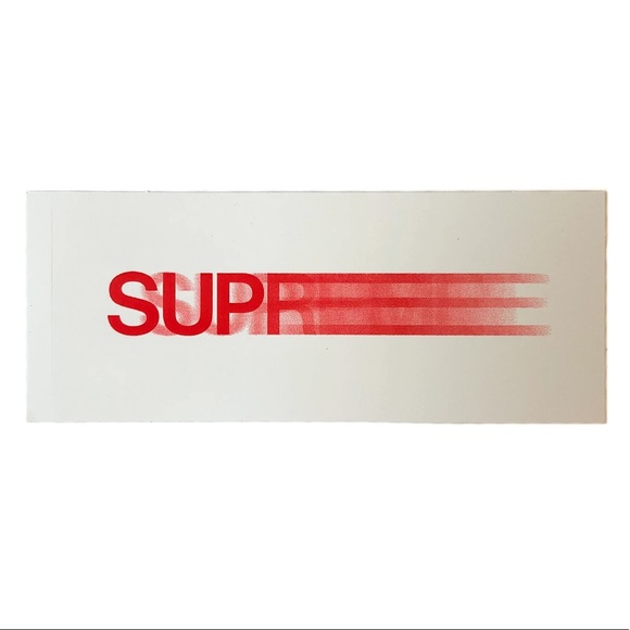 Supreme | Accessories | X Supreme Motion Logo Stickr | Poshmark